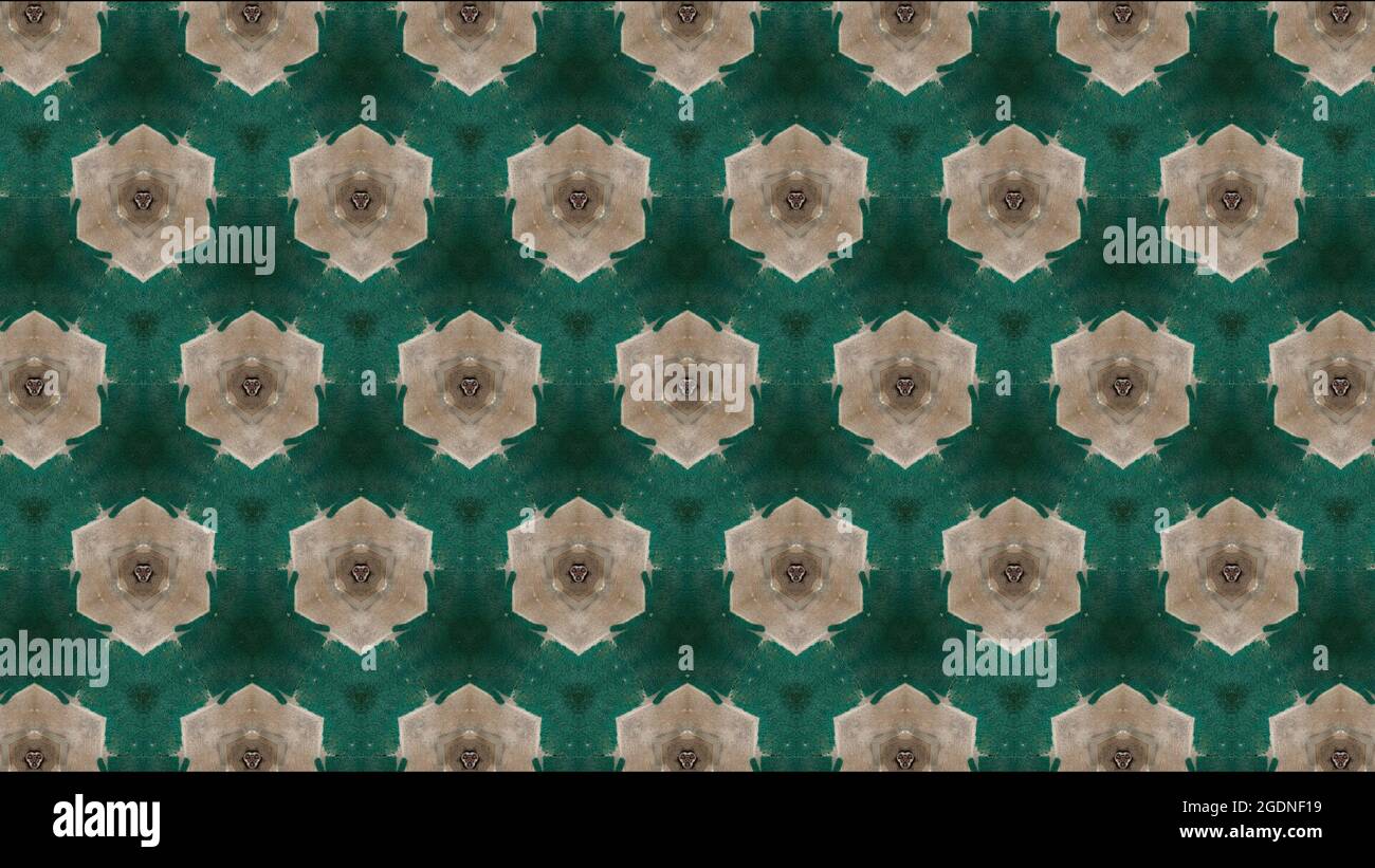 Green color Pattern of Small uniform shapes Stock Photo - Alamy