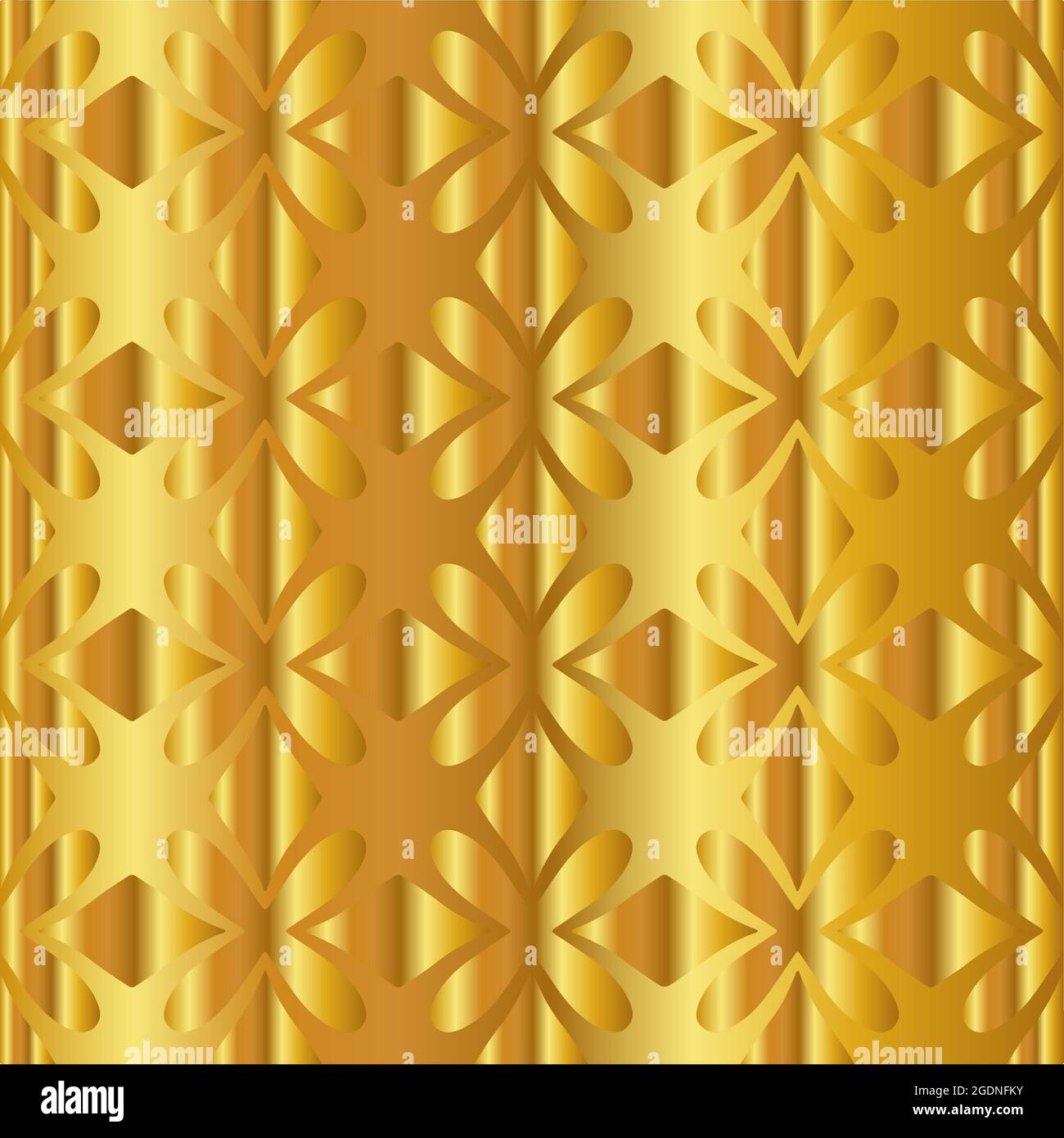 Geometric vector pattern with yellow and white gradient. gold ornament ...