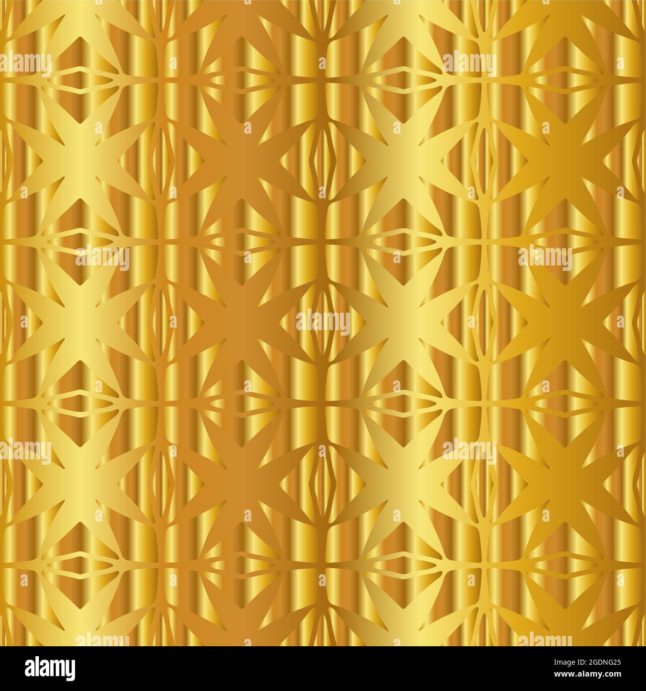 Geometric vector pattern with yellow and white gradient. gold ornament ...