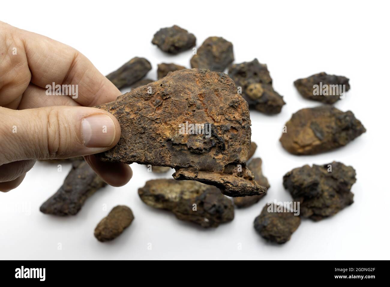 Limonite mineral rock sample hi-res stock photography and images - Alamy