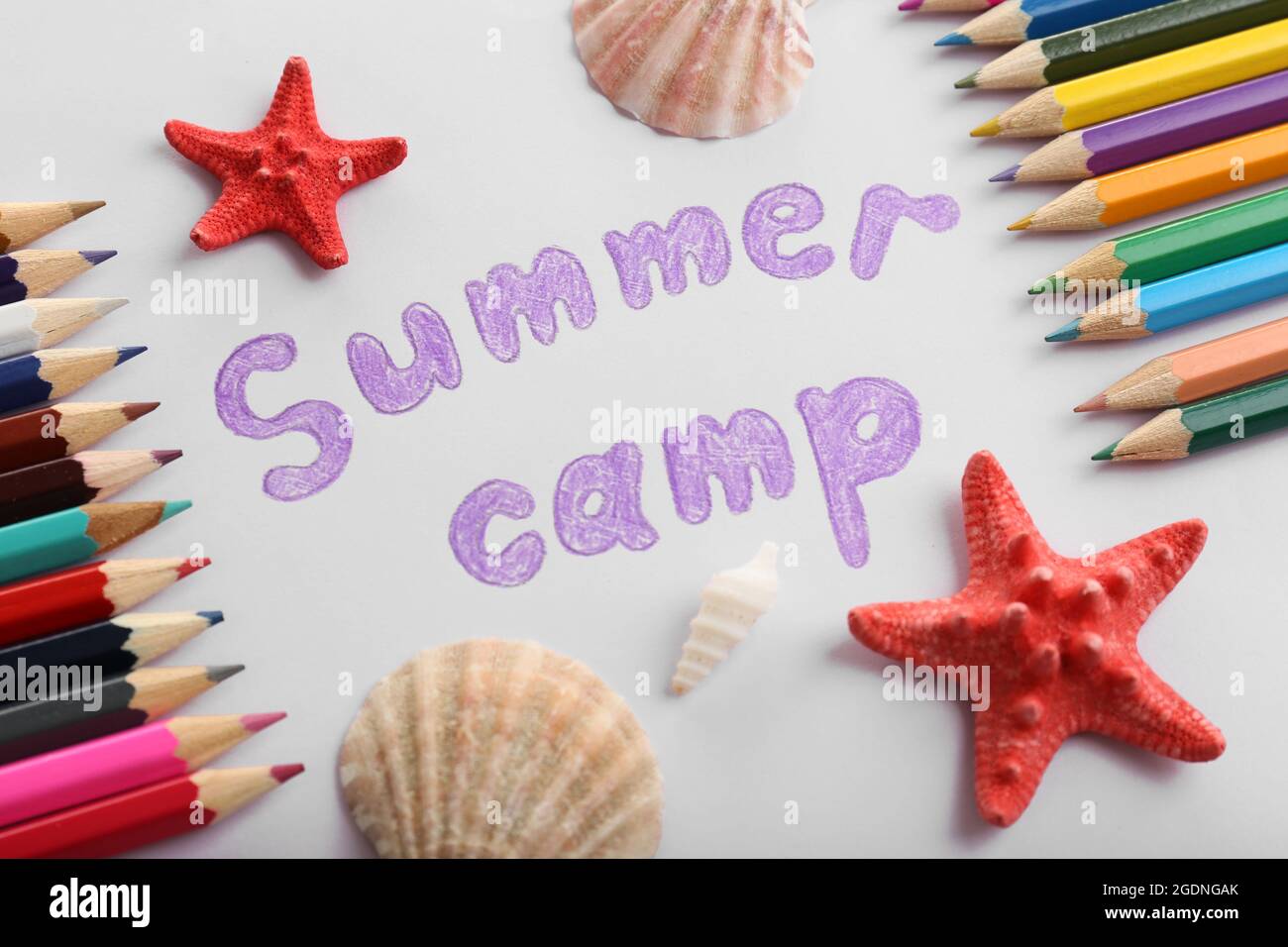 Summer Camp concept Stock Photo - Alamy