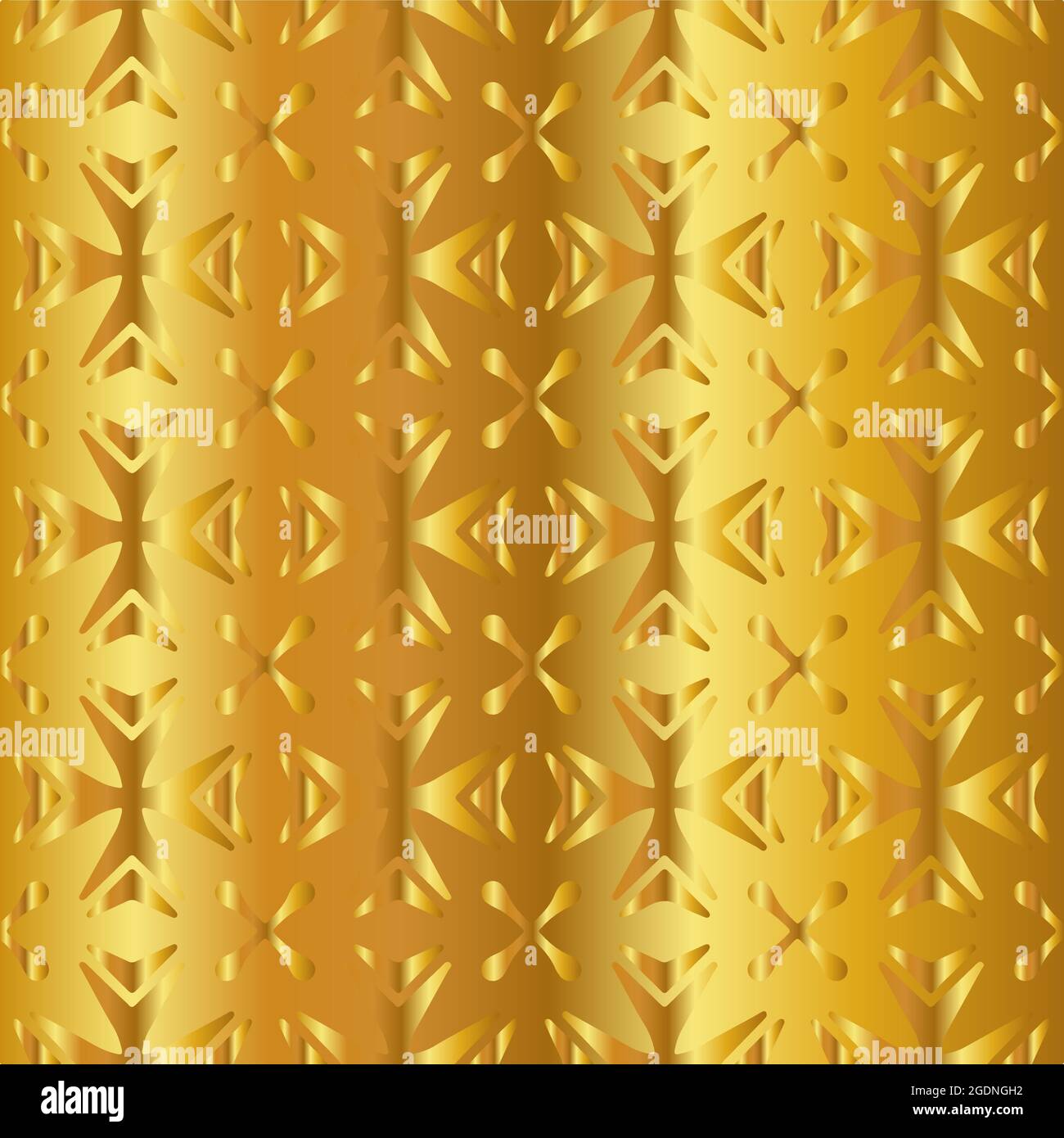 Geometric vector pattern with yellow and white gradient. gold ornament ...