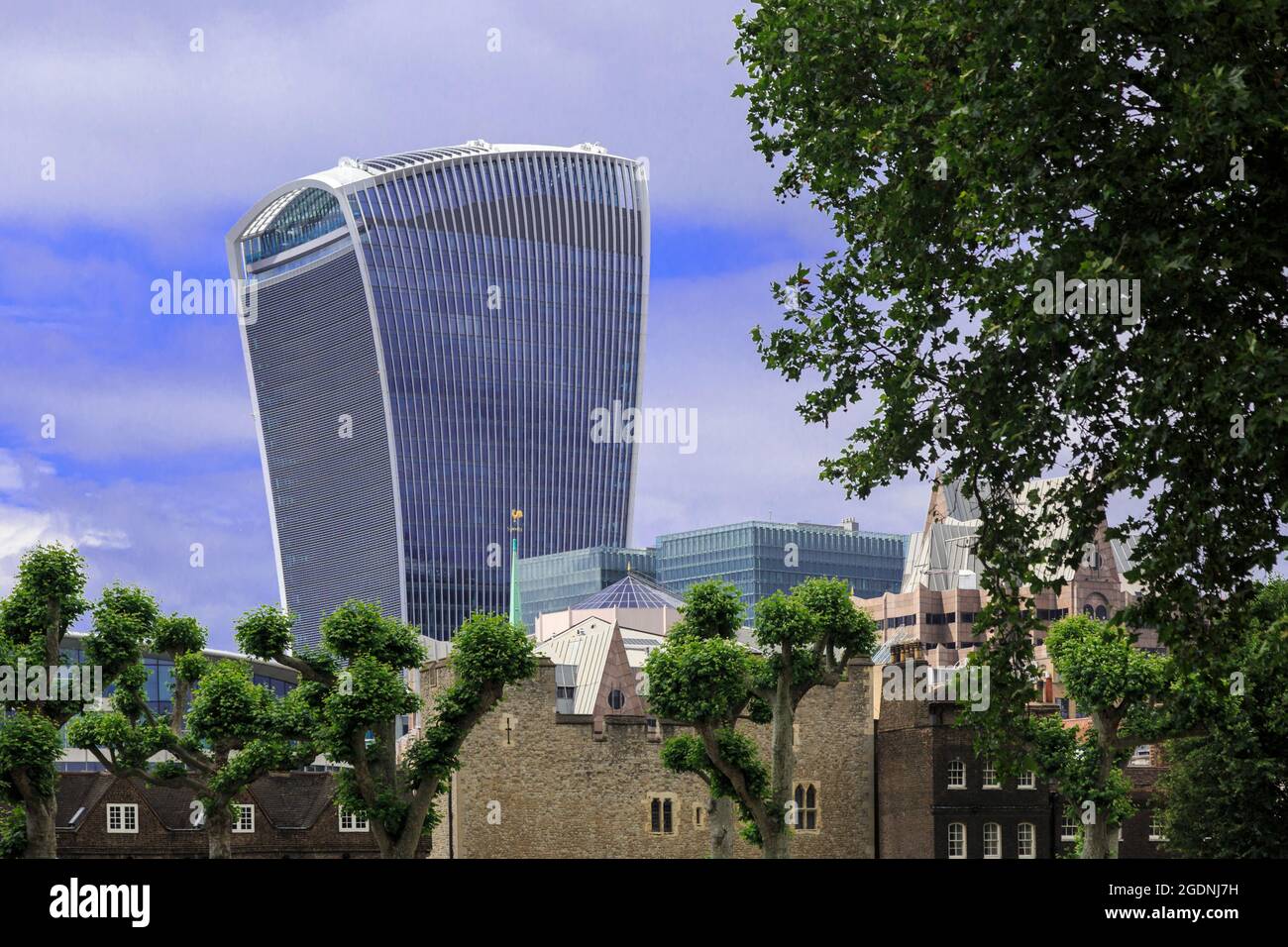 The walkie talkie building viewed from the Tower of London Stock Photo ...