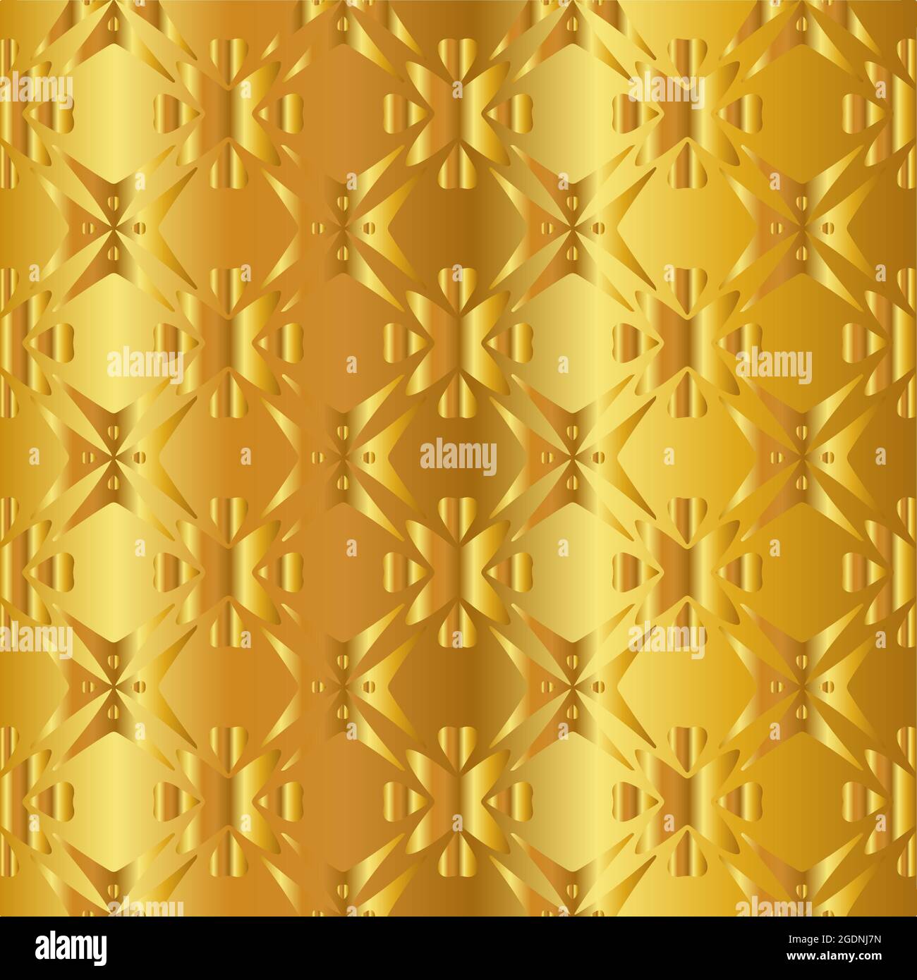 Geometric vector pattern with yellow and white gradient. gold ornament ...