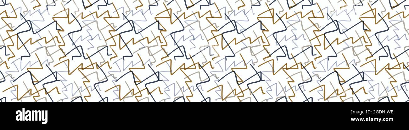 Masculine geometric seamless border pattern. Classic retro geo shape ...