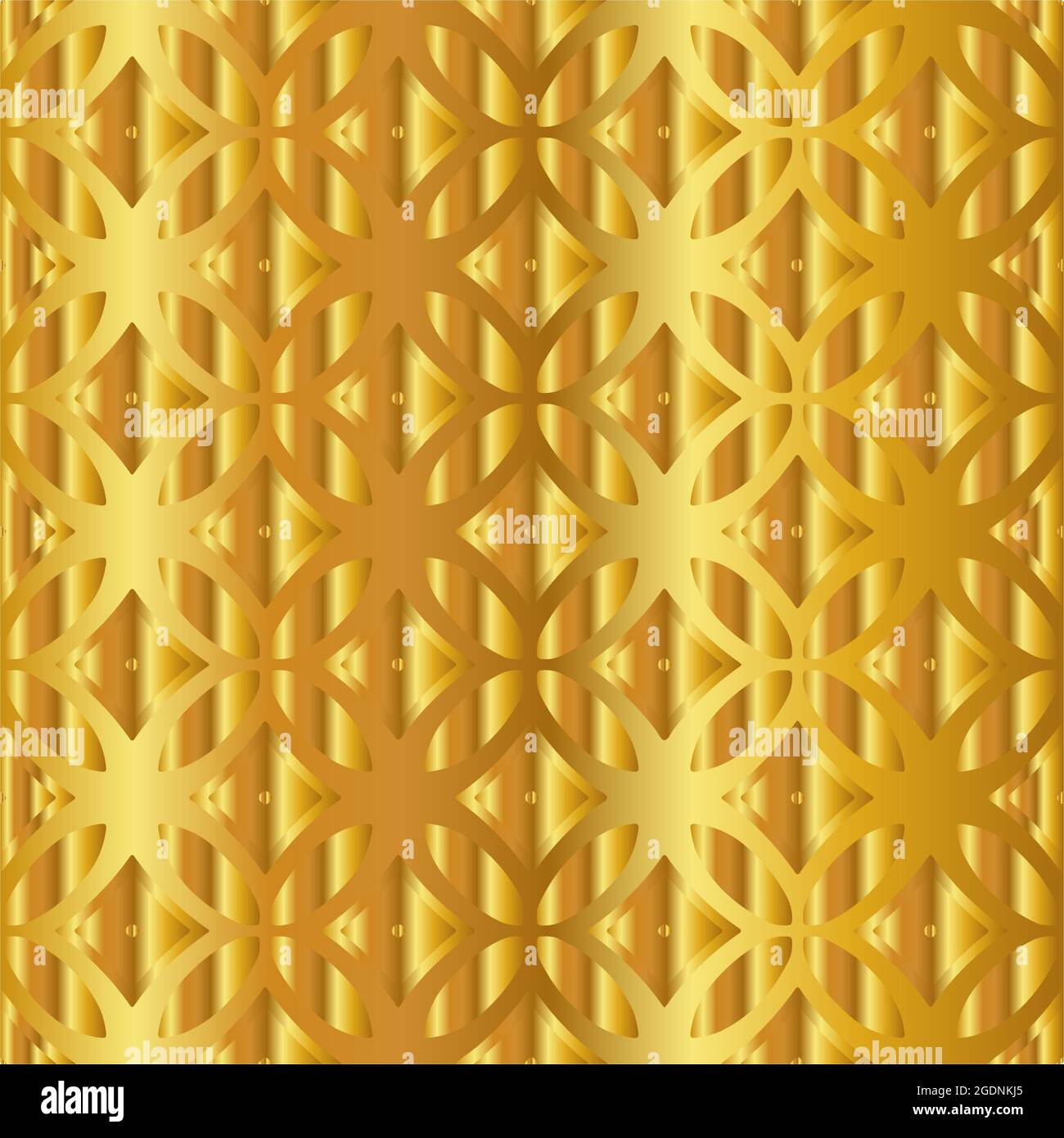 Geometric vector pattern with yellow and white gradient. gold ornament ...