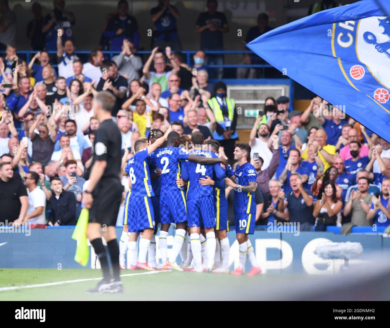 Stamford Bridge, London, UK. 14th Aug, 2021. Premier League football ...