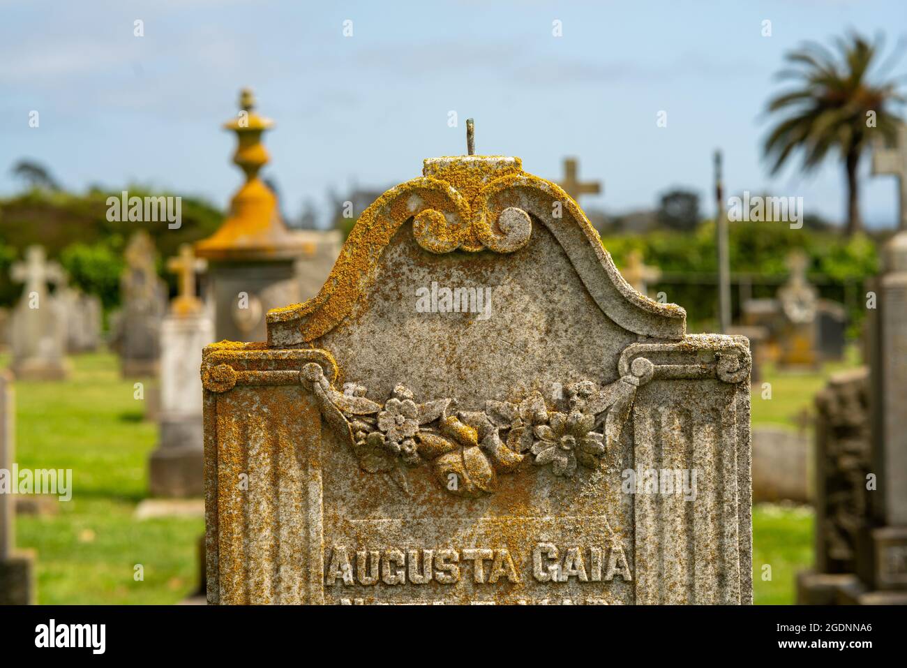 Italian Cemetery, Colma, California Stock Photo - Alamy