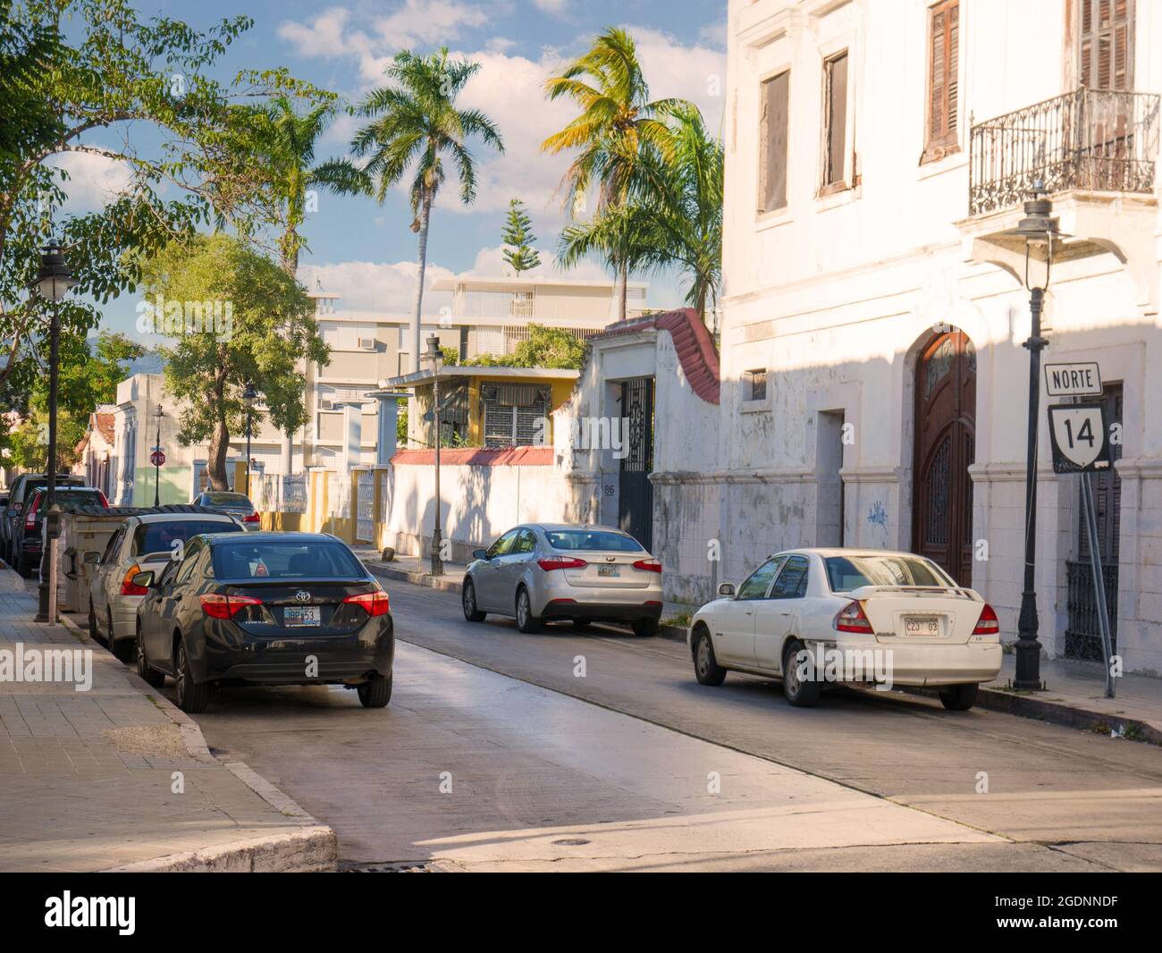 Ponce, Puerto Rico. January 2021.The old town of the city of Ponce in ...