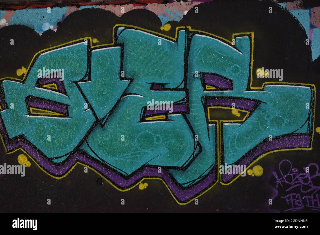 UK Taggers street art Stock Photo - Alamy
