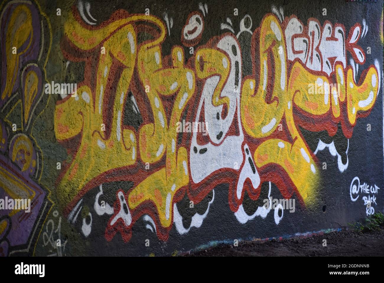 UK Taggers street art Stock Photo - Alamy