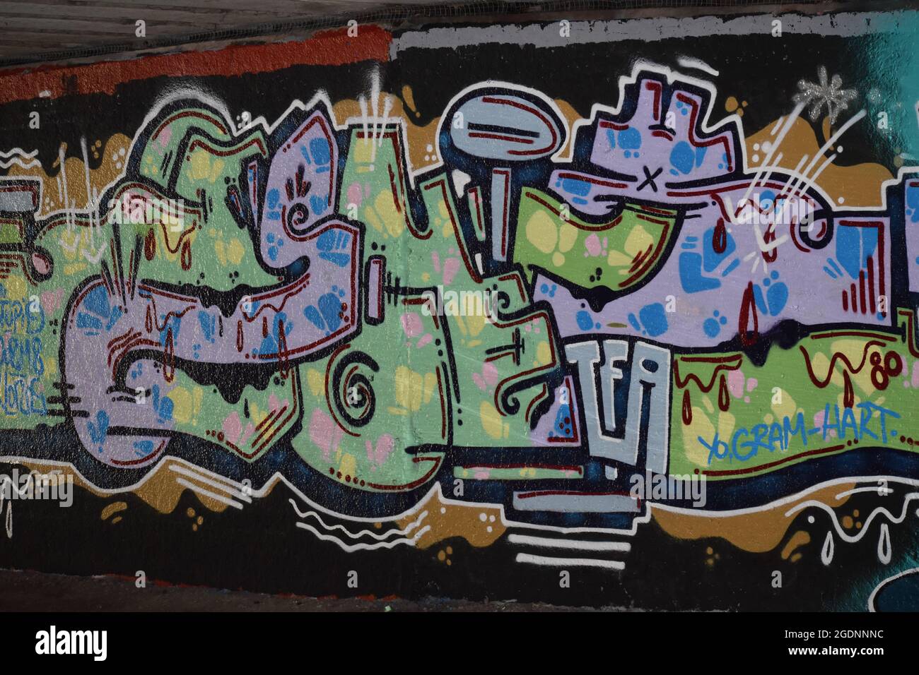 UK Taggers street art Stock Photo - Alamy