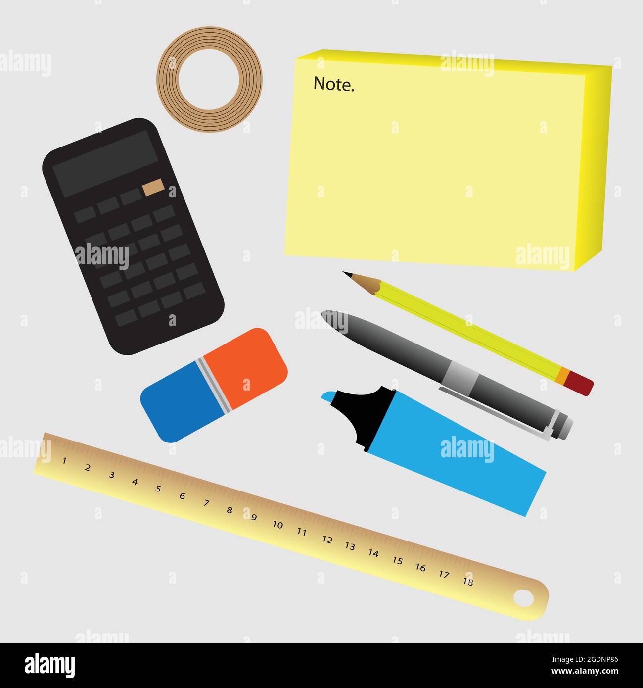 Stationery office vector, match for your business or office design ...