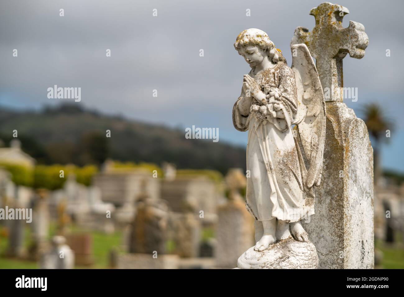 Italian Cemetery, Colma, California Stock Photo - Alamy
