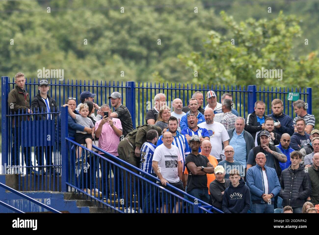 The Sheffield Wednesday fans watch the game Stock Photo - Alamy