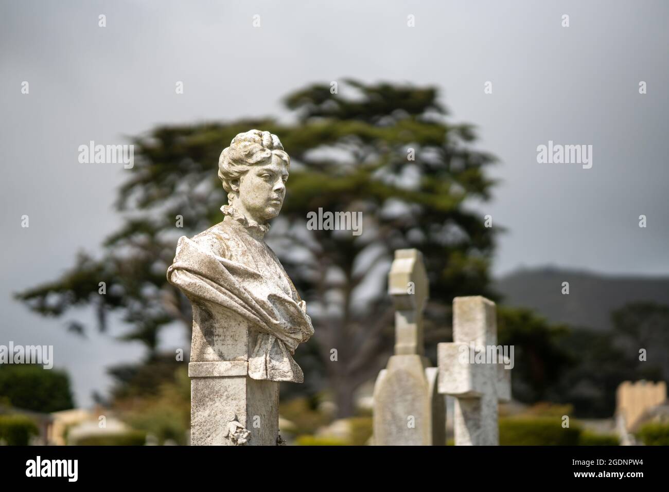 Italian Cemetery, Colma, California Stock Photo - Alamy