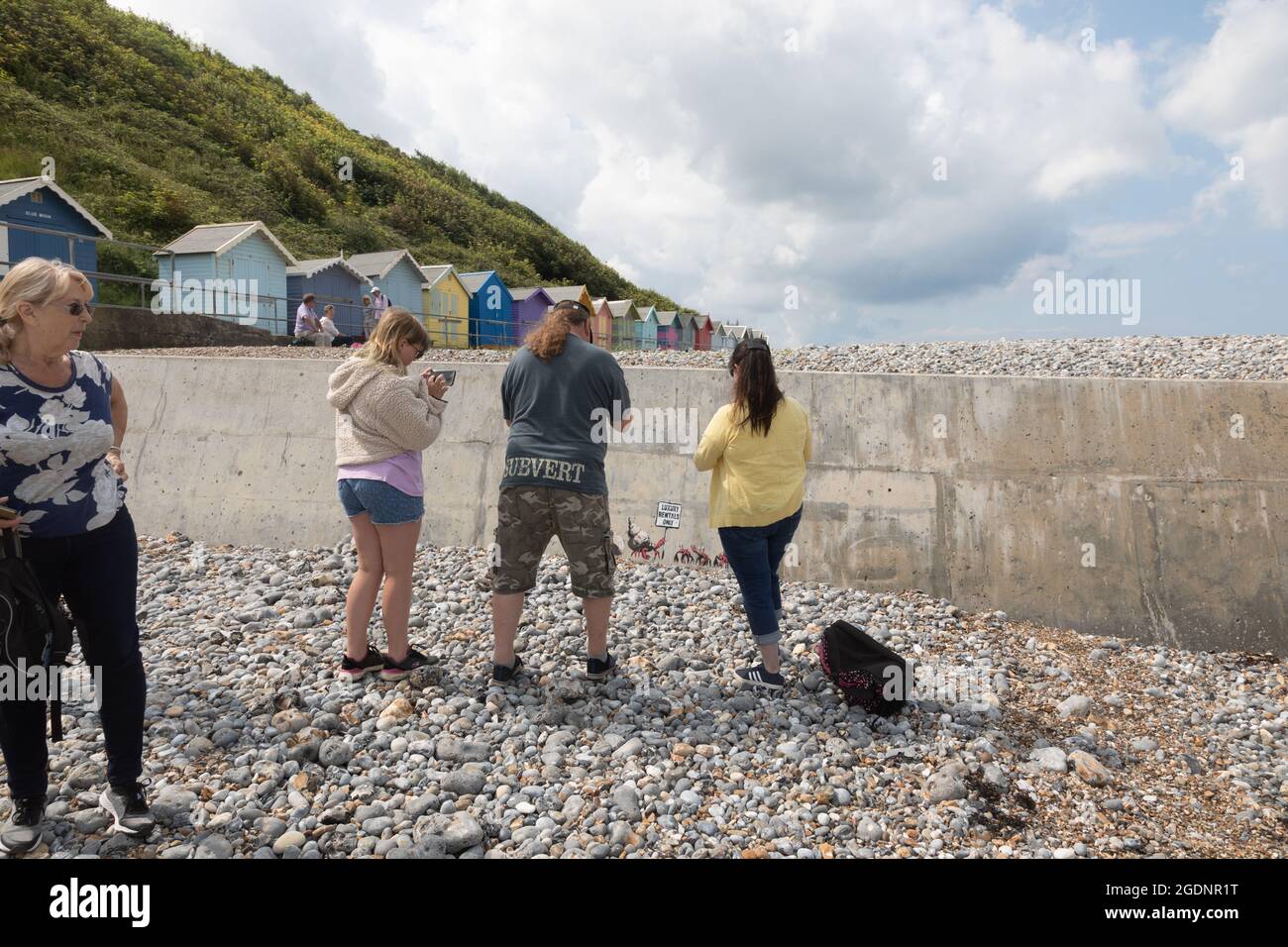Banksy - Luxury Rentals Only mural in Cromer, Norfolk. Painted as part ...