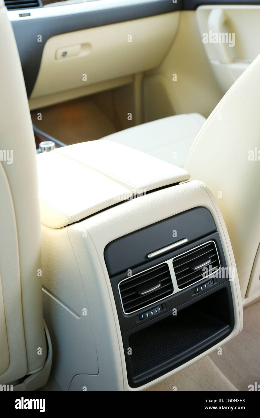 Modern car interior Stock Photo - Alamy