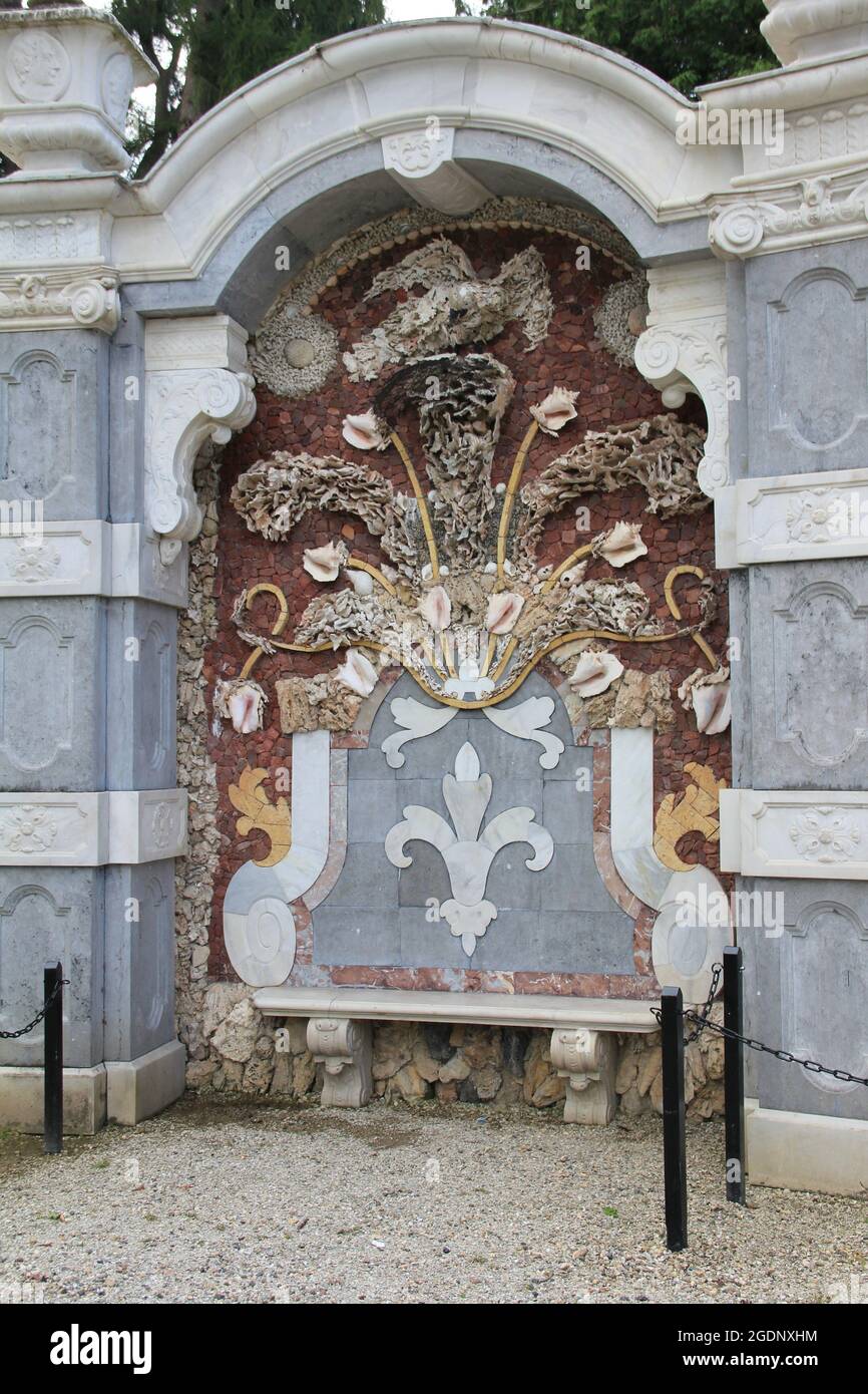 Shell gallery in Castle Rosendael Stock Photo - Alamy