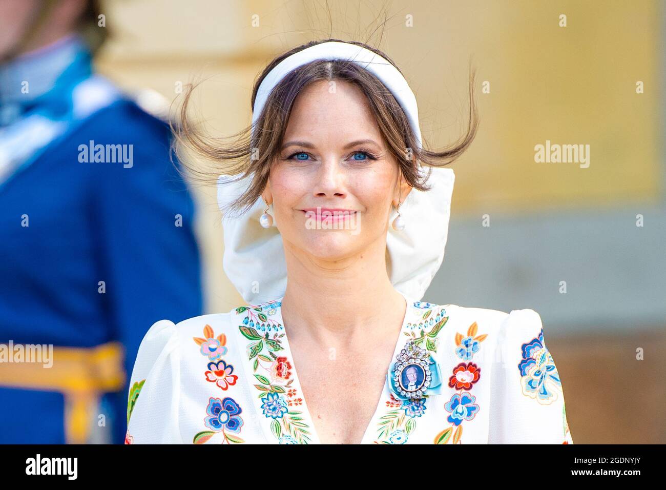 Princess Sofia of Sweden attending the christening Prince Julian of ...
