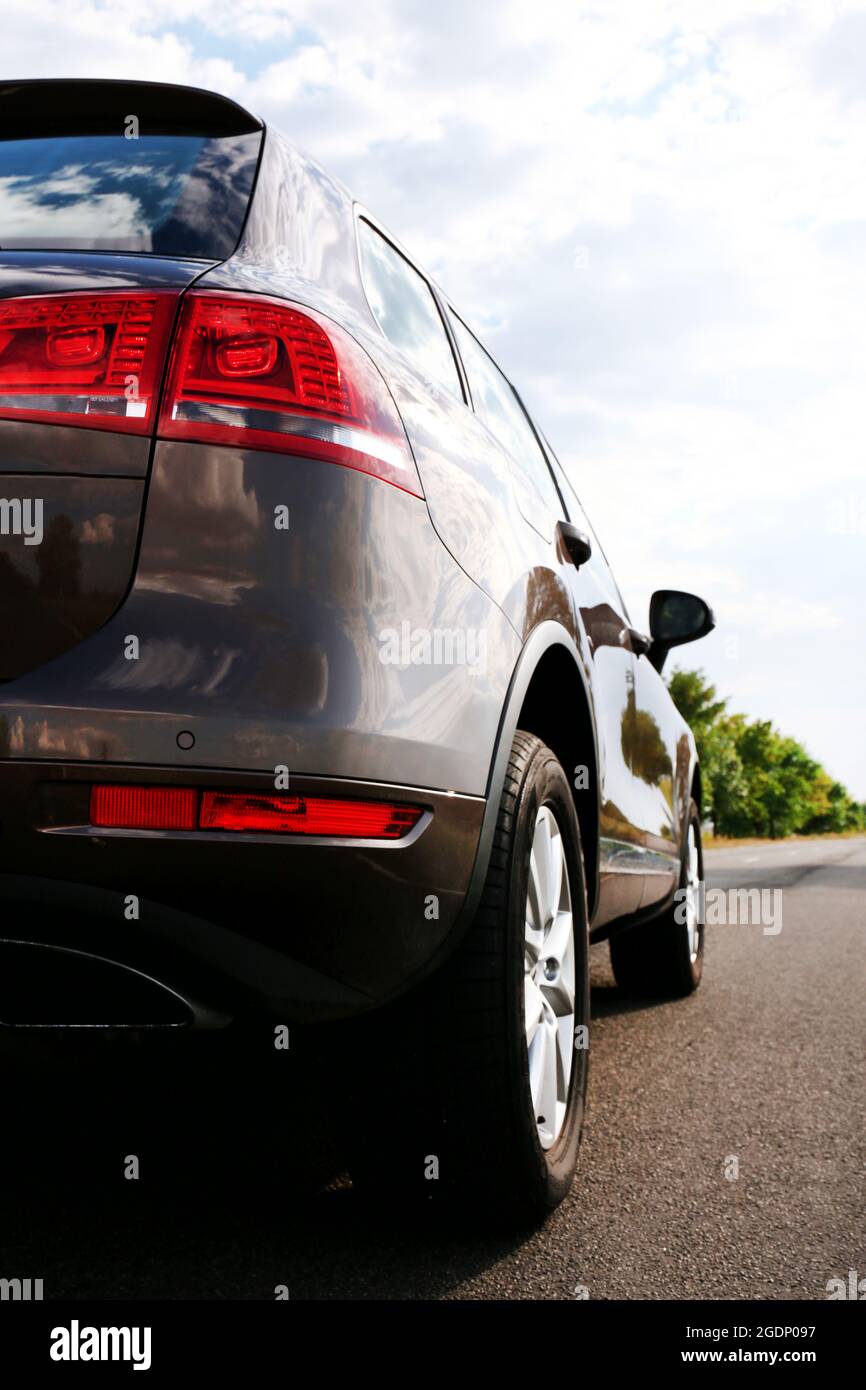 Car on road Stock Photo - Alamy