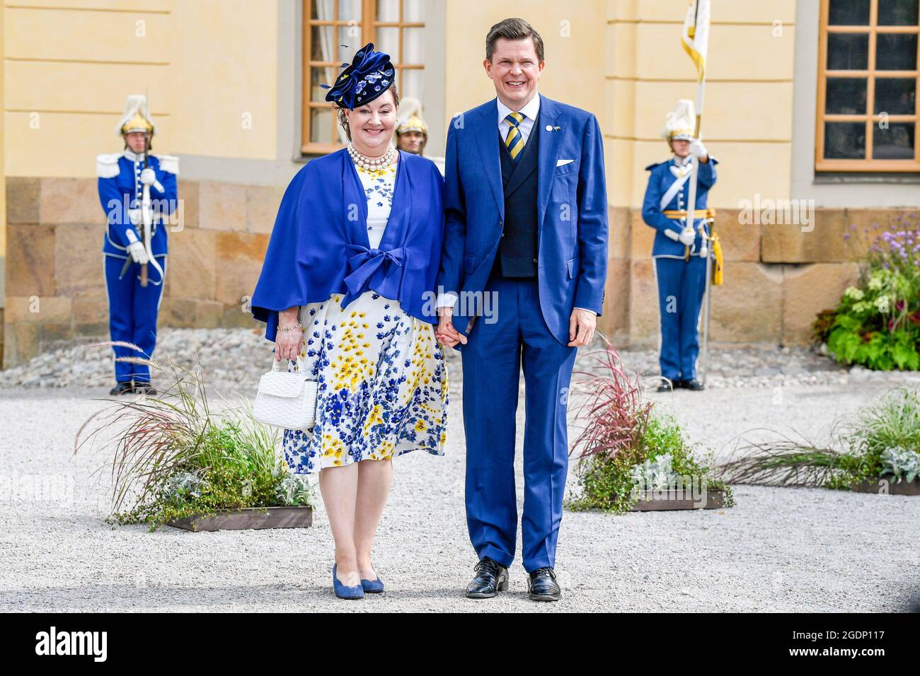 Andreas Norlen and his wife Helena attending the christening Prince ...