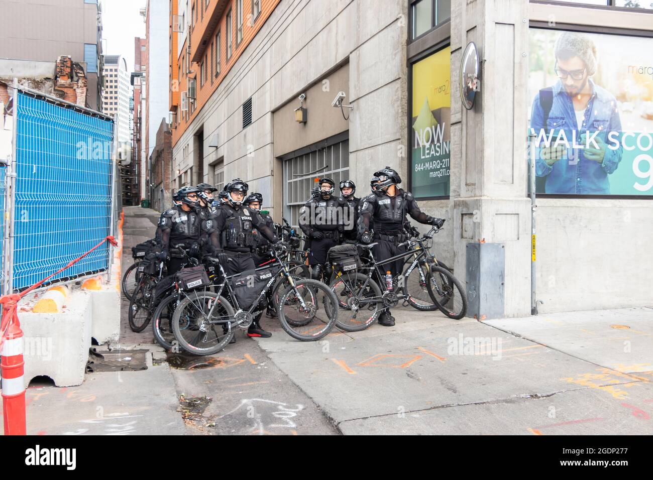 Police policemen policeman bikes hi-res stock photography and images ...