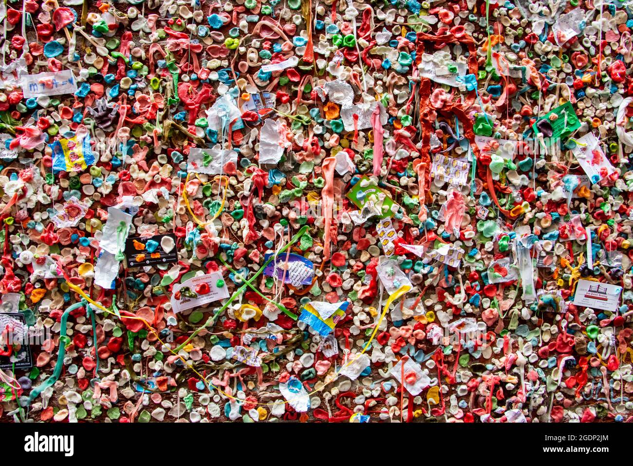 the Seattle chewing gum wall tourist attraction near Pike Place Market ...