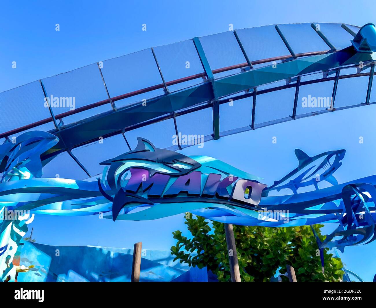 Orlando,FL USA - December25, 2019: An illustration of the entrance to ...