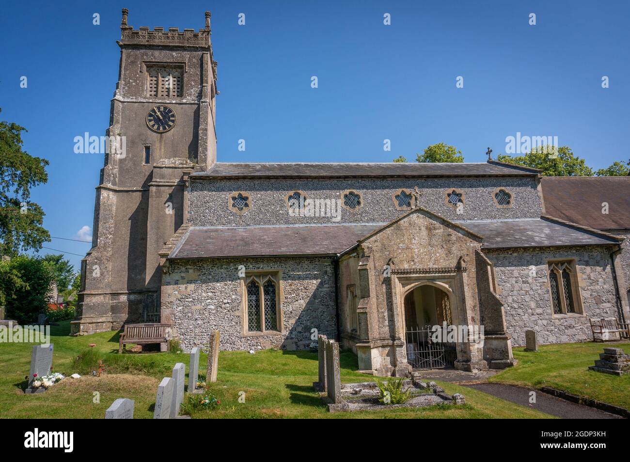 The Parish Church of St Mary's at Collingbourne Kingston, Wiltshire, UK ...