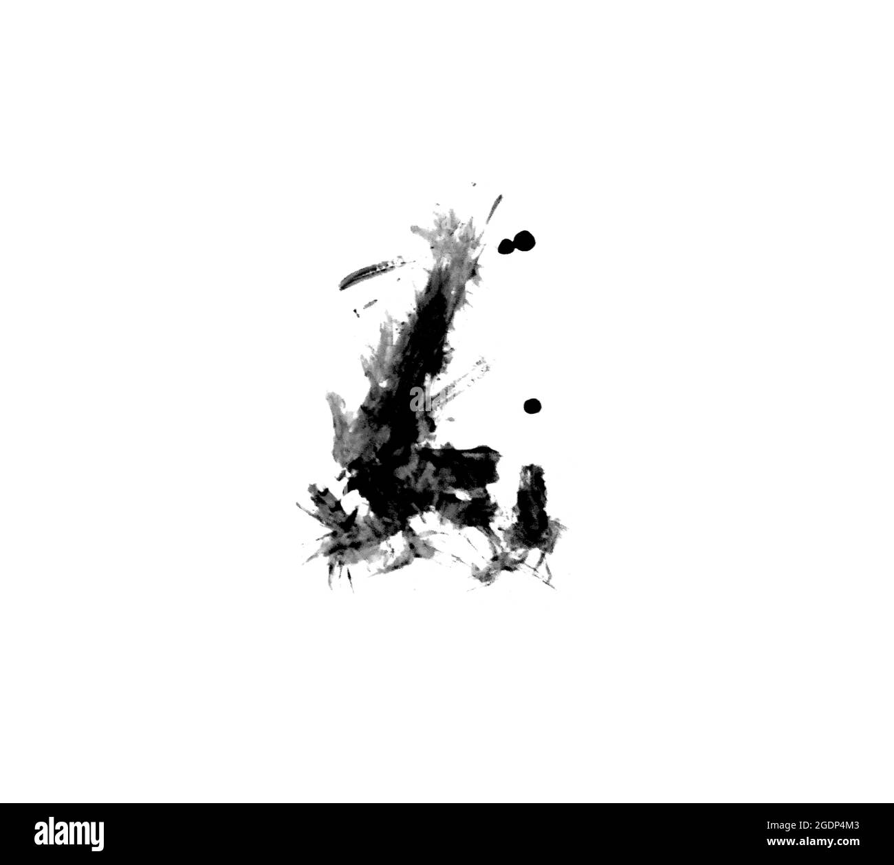 Watercolor grunge texture. Isolated smear brush for painting. Beautiful ...