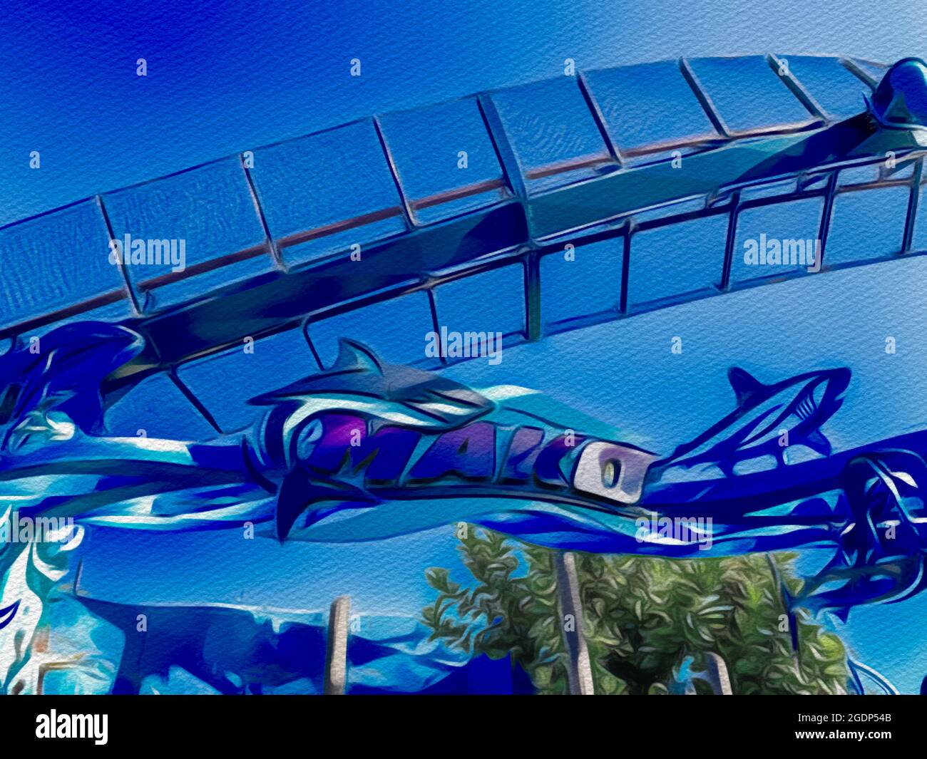 Orlando,FL USA - December 25, 2019: An illustration of the entrance to ...