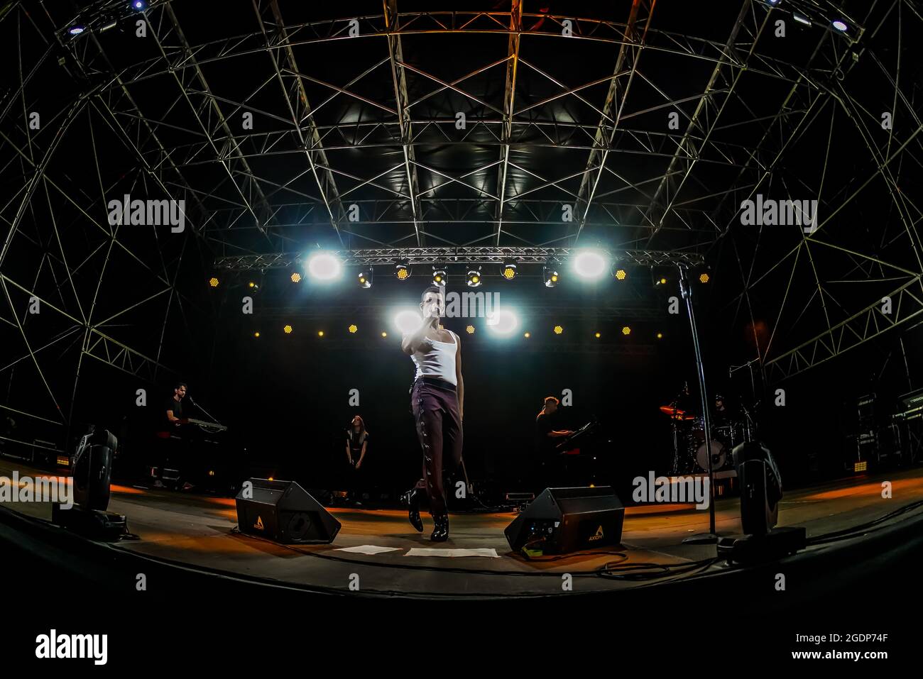 Lecce, Italy. 13th Aug, 2021. Alessandro Mahmoud, aka Mahmood, was born ...