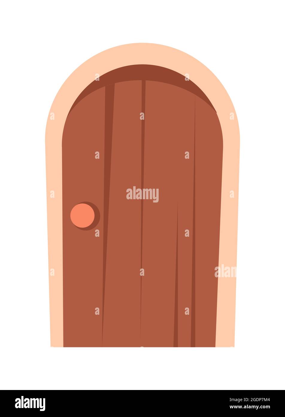 Rounded front door Stock Vector Images - Alamy