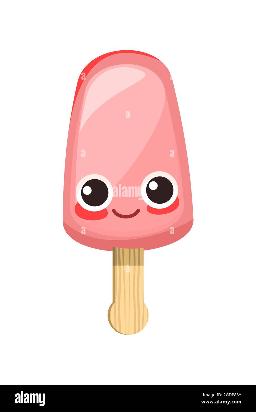 Ice Cream Stick Cartoon Character High Resolution Stock Photography and ...