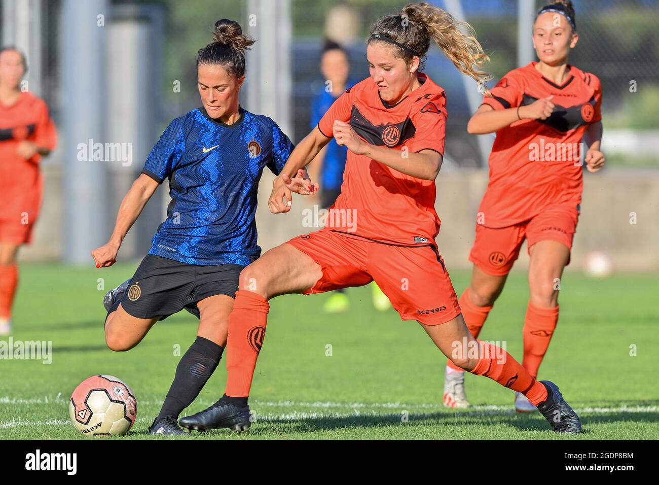 Lugano, Switzerland. 14th Aug, 2021. Flaminia Simonetti (#20 Inter) and ...