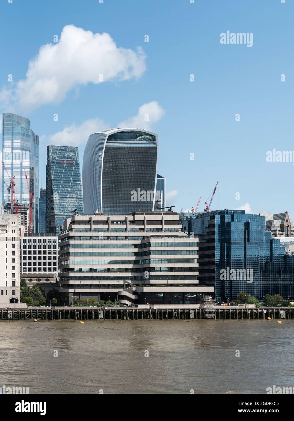 View of the City of London featuring the famous Walkie-Talkie building ...