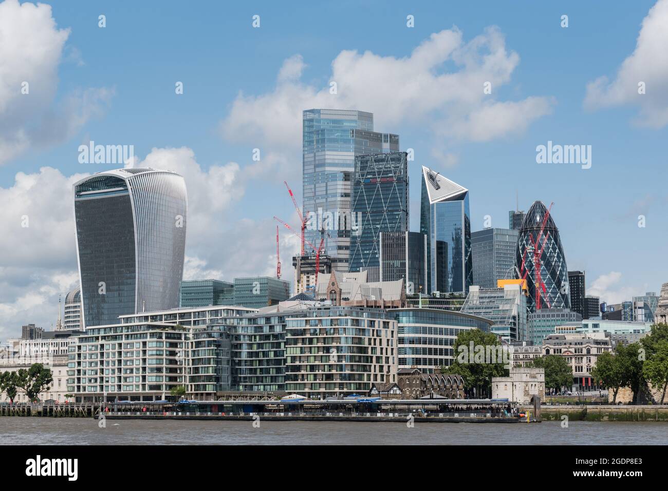 View of the City of London featuring the famous Walkie-Talkie building ...