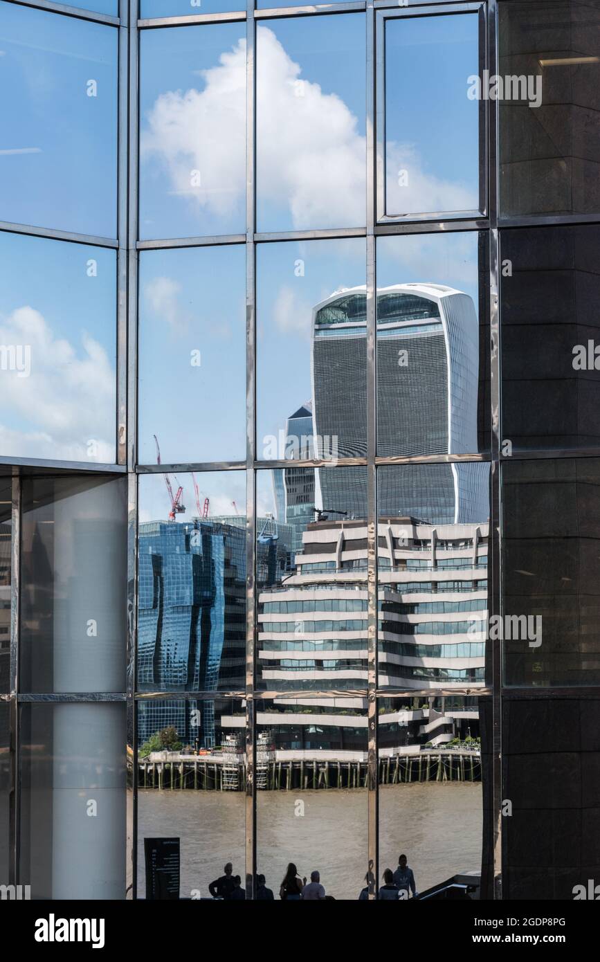 Urban reflection glass clouds london hi-res stock photography and ...