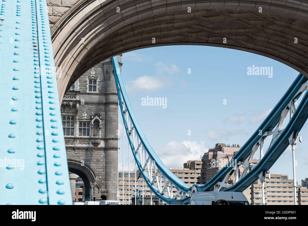 An arch of Tower Bridge, London, UK Stock Photo - Alamy