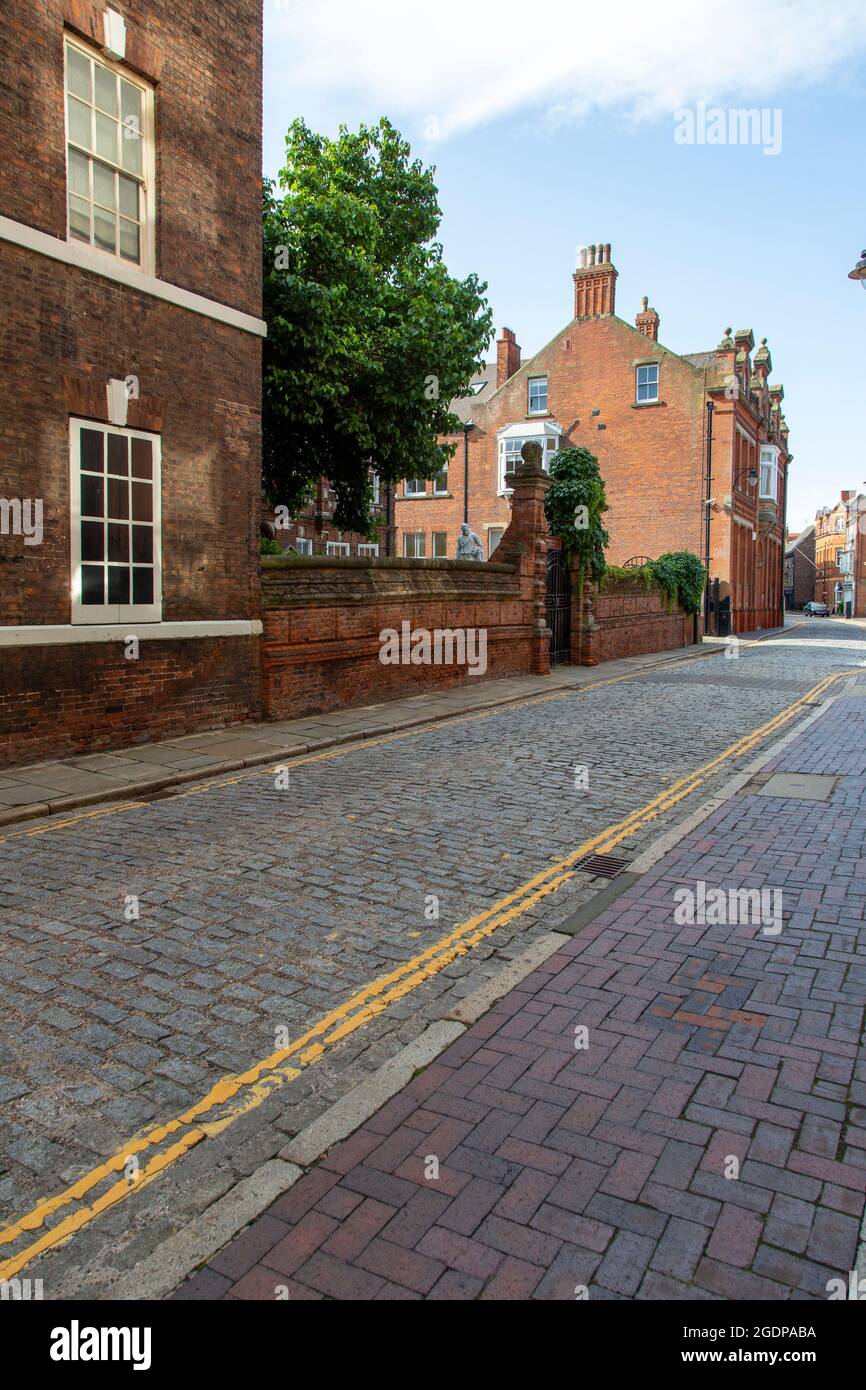 The Old High Street near Wilberforce House whose old mulberry hangs ...