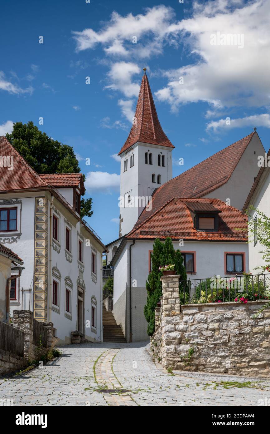Historic church in Greding (Bavaria, Germany Stock Photo - Alamy