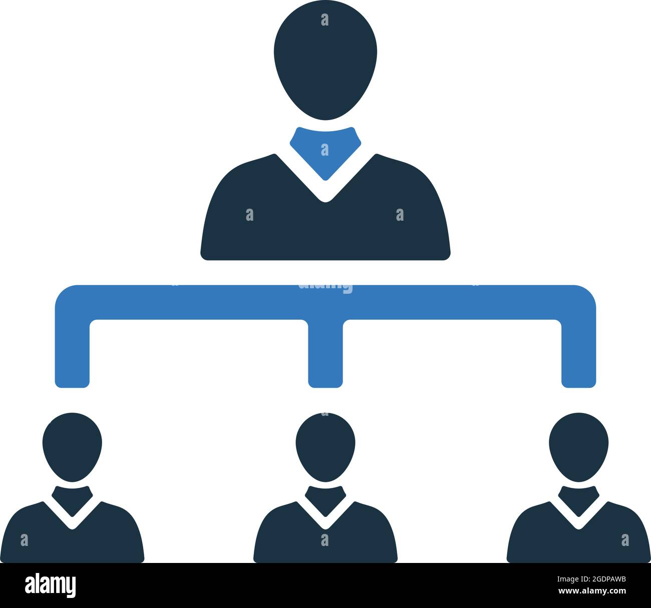 Business, hierarchy icon is isolated on white background. Use for ...