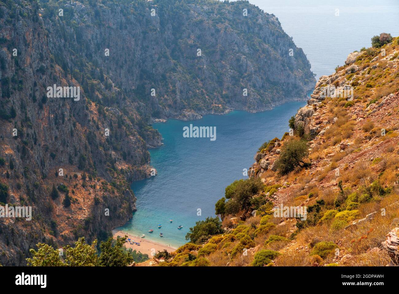 Butterfly valley in fethiye, turkey Stock Photo - Alamy