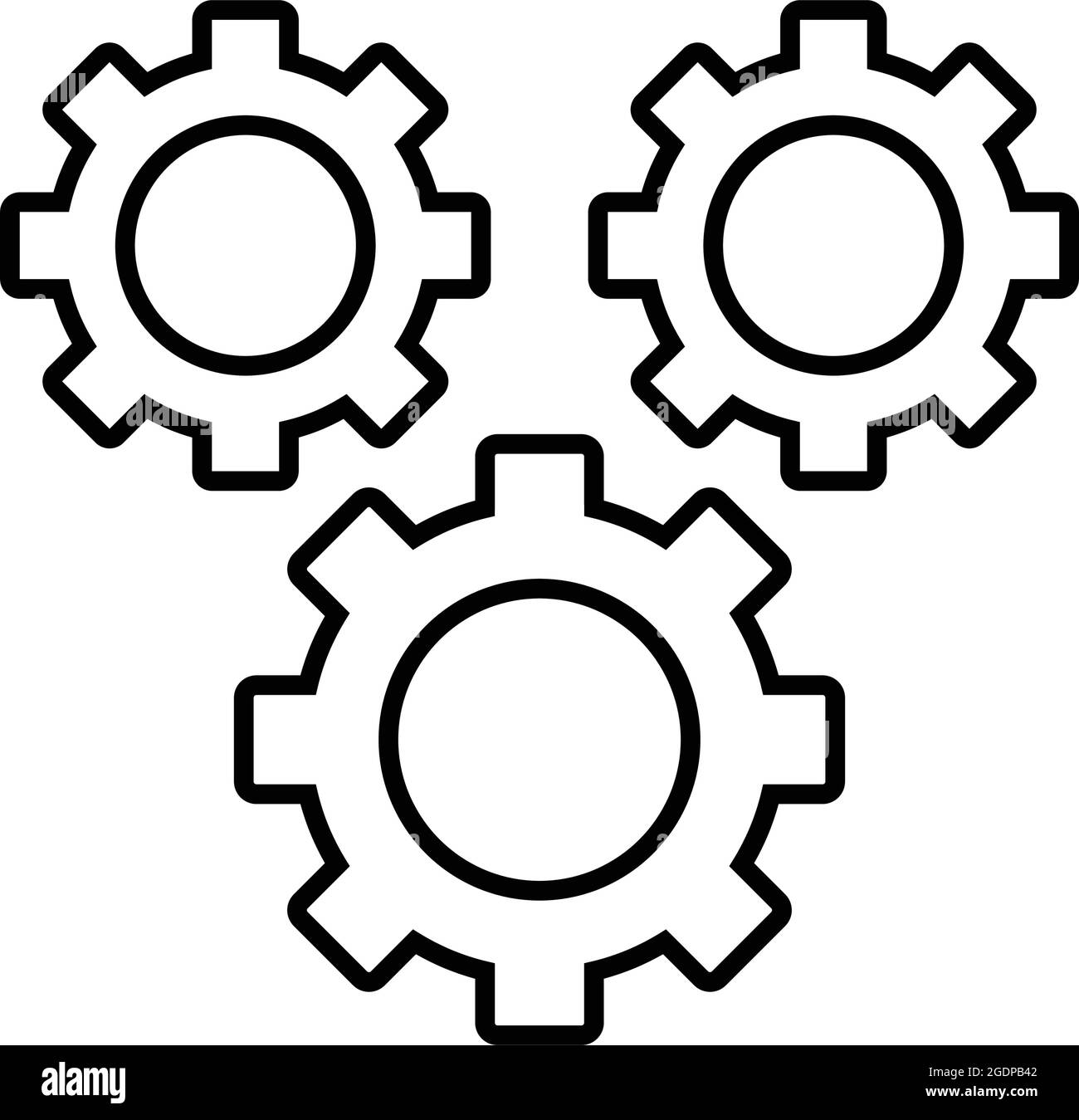 Configuration Gear Icon Perfect Use For Designing And Developing Websites Printed Files And