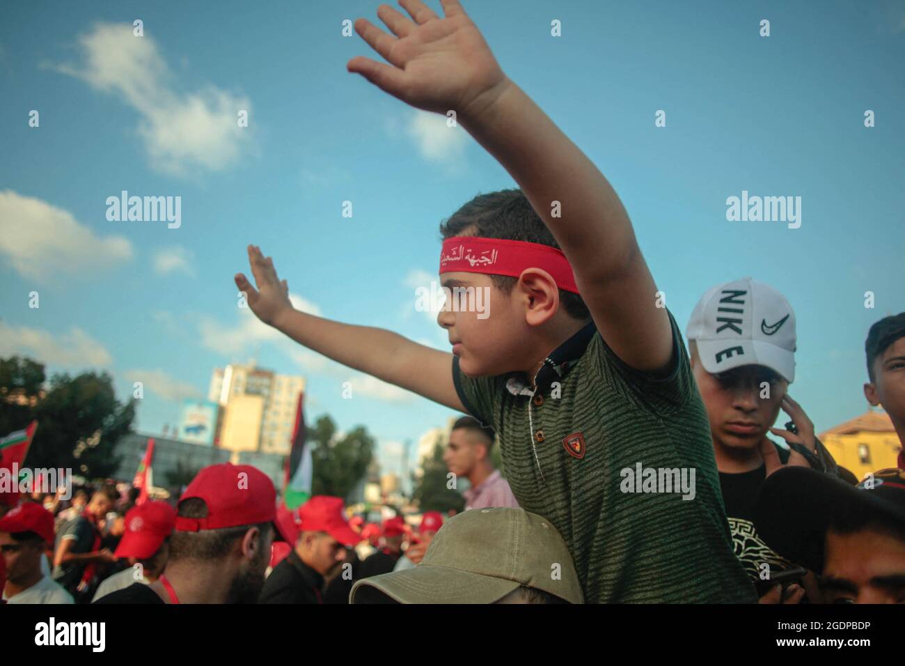 Rally organized by the PFLP in the Gaza Strip, in memory of the ...
