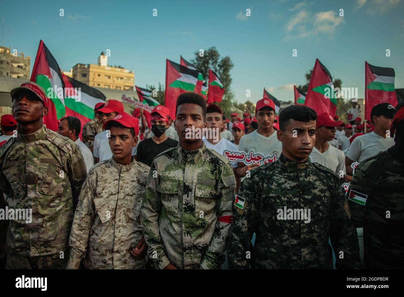 Rally organized by the PFLP in the Gaza Strip, in memory of the ...