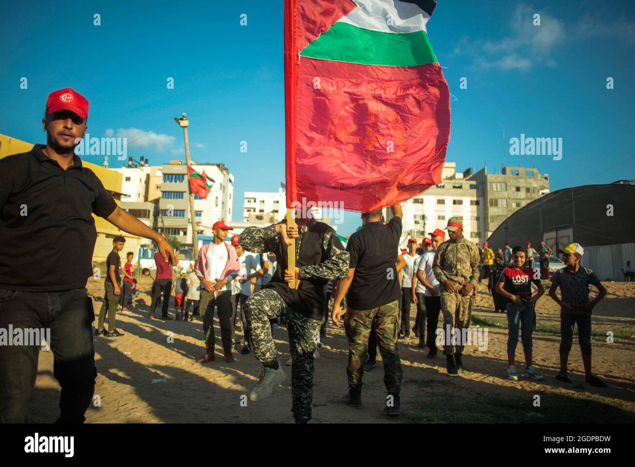 Rally organized by the PFLP in the Gaza Strip, in memory of the ...