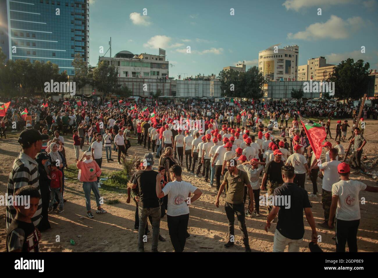 Rally organized by the PFLP in the Gaza Strip, in memory of the ...