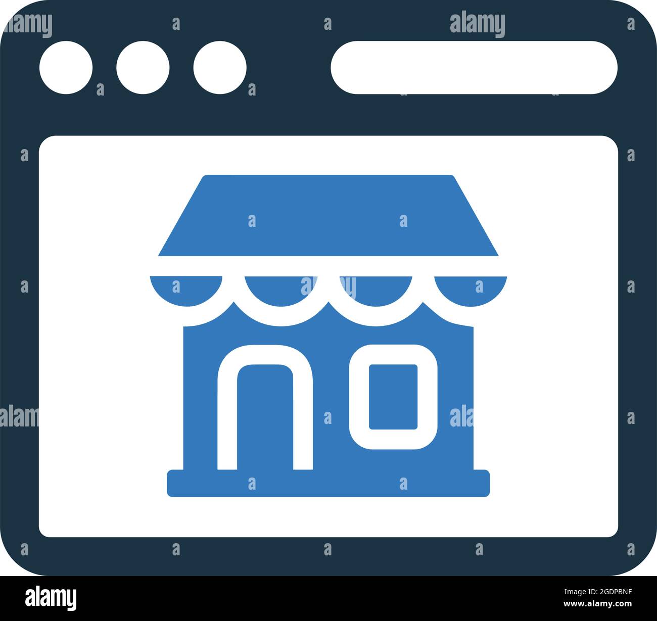 Shop, store, web icon - Simple editable vector EPS file Stock Vector ...